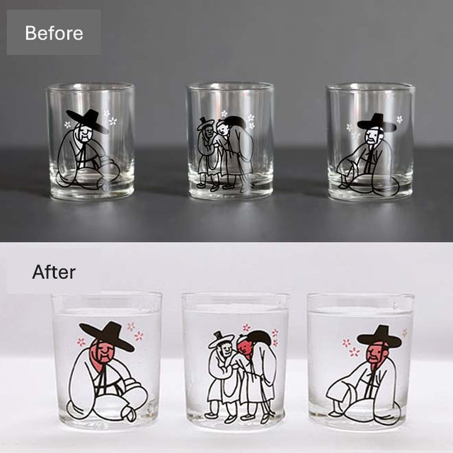 Changing Soju Glass Set(Tipsy Scholar Color) – National Museum Goods MU:DS